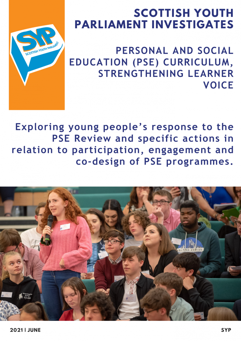 PSE Curriculum Strengthening Learner Voice - Scottish Youth Parliament